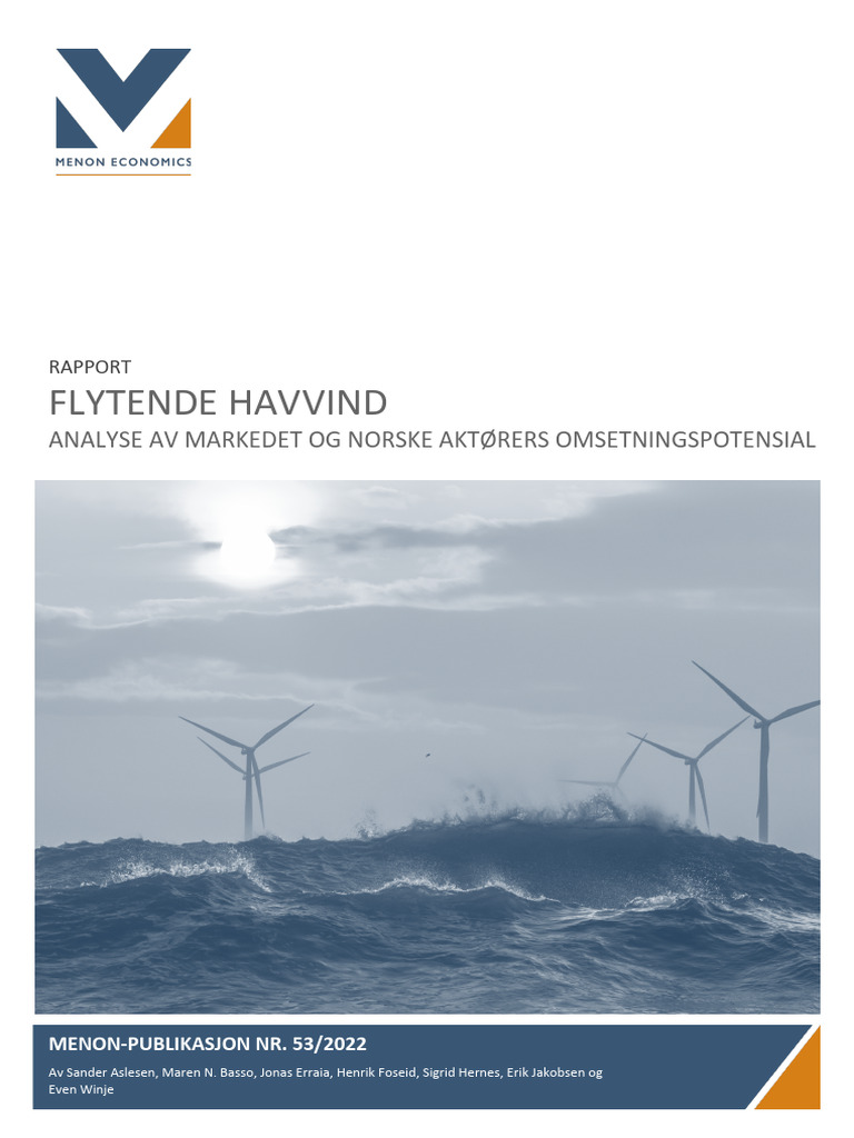 Menon - FLYTENDE HAVVIND ANALYSE AV MARKEDET OG NORSKE AKTØRERS ...