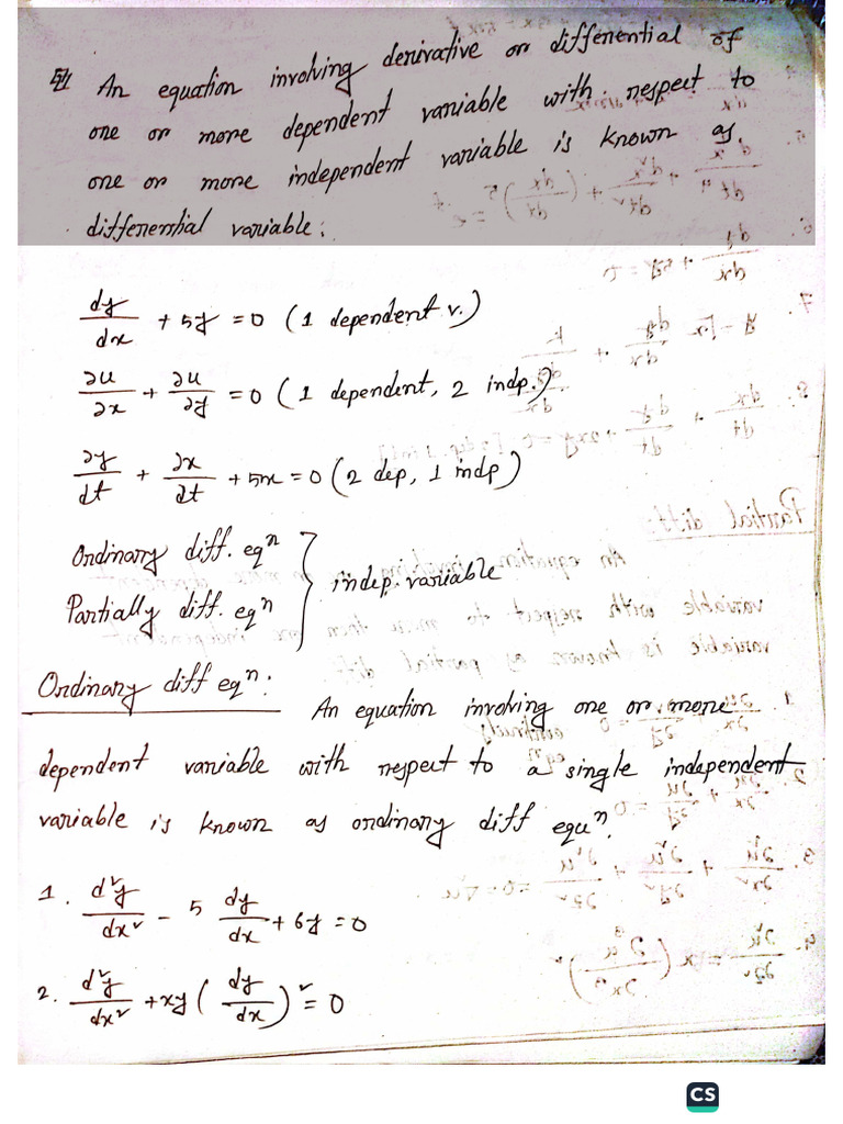 Ordinary differential equation emon pdf | PDF