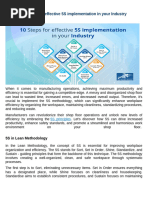 8S Methodology and How To Apply It in | PDF | Disciplines | Goal