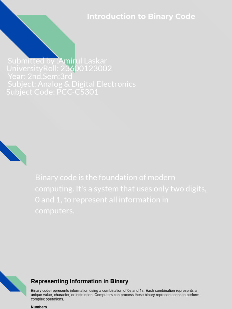Amirul_Laskar_23600123002_Analog&Digital | PDF | Bit | Character Encoding