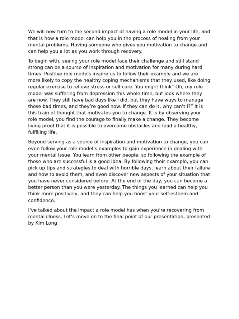 Draft Role Model | PDF