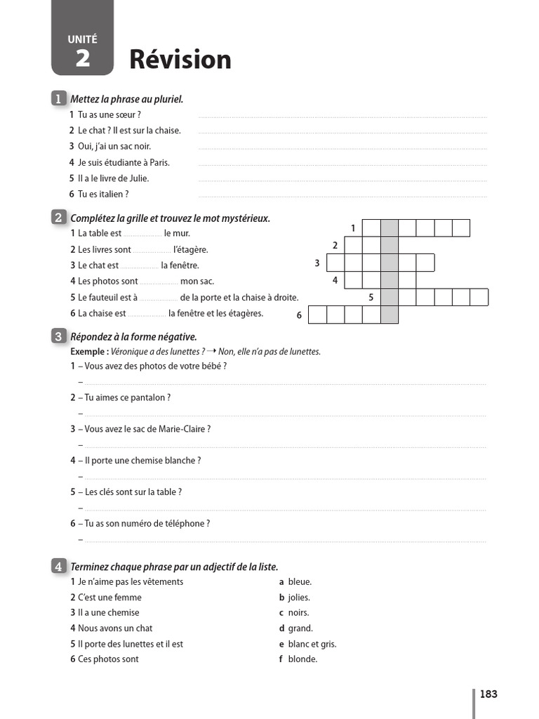 Révision de grammaire française | PDF