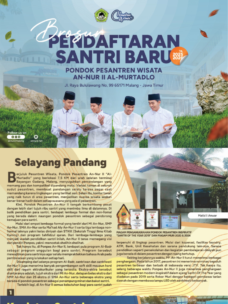 Brosur PSB An Nur II 25 26 | PDF