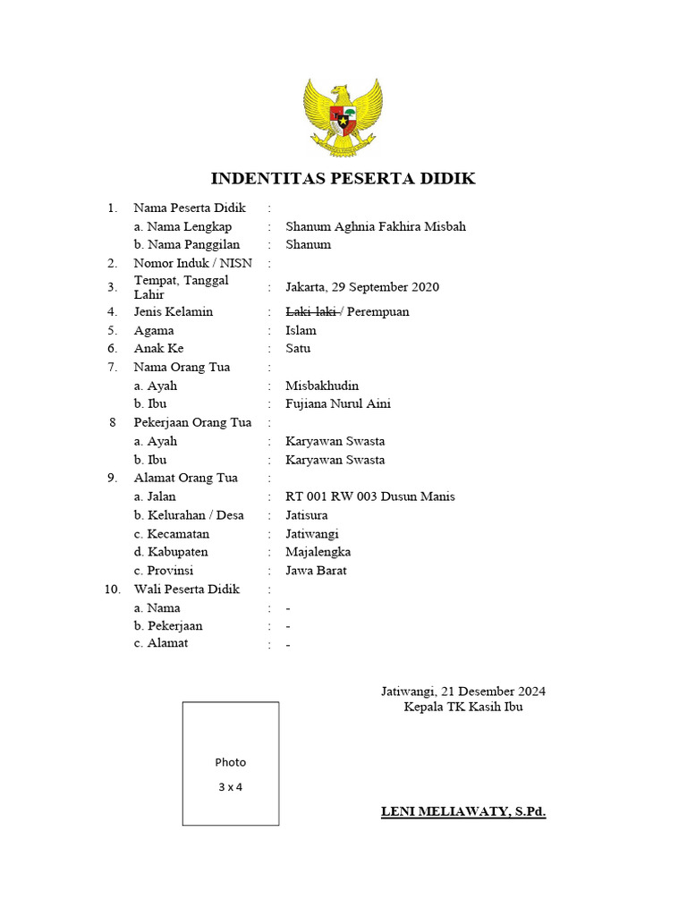 Doc rapot tk print | PDF