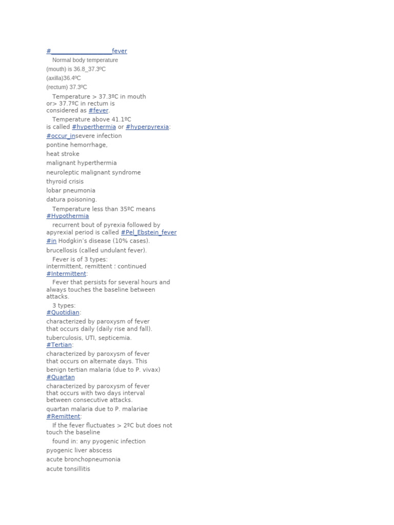 fever PEARLS FACE BOOK | PDF | Fever | Pneumonia