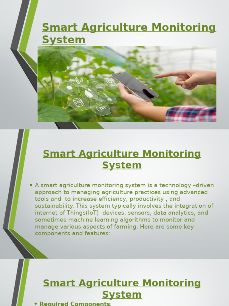 Smart Agriculture Monitoring System | PDF | Internet Of Things | Microcontroller