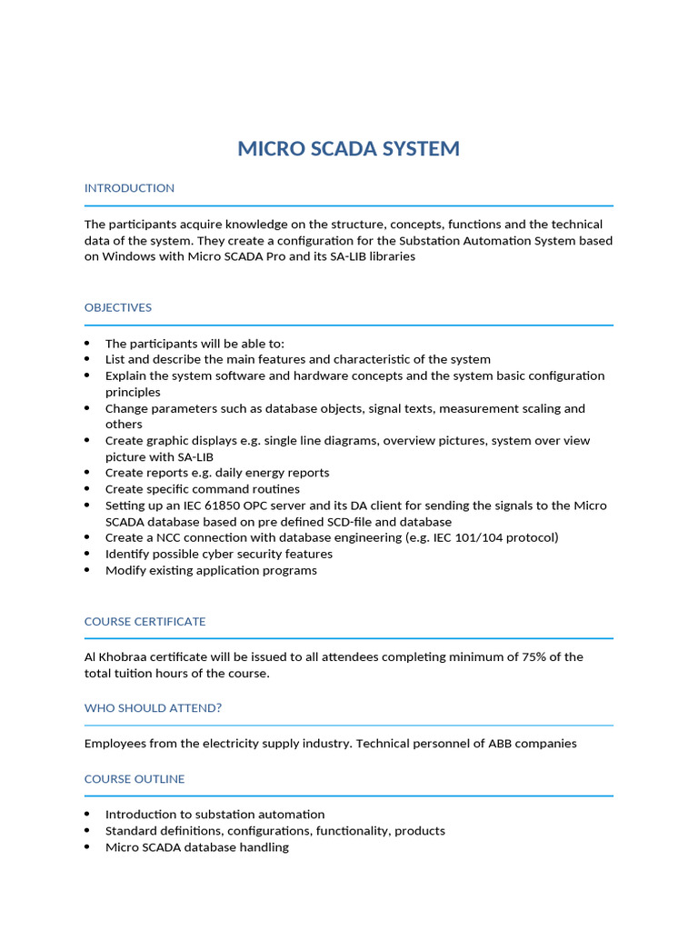 Micro Scada System | PDF