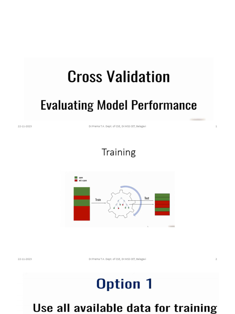 cross validation | PDF cross validation | PDF