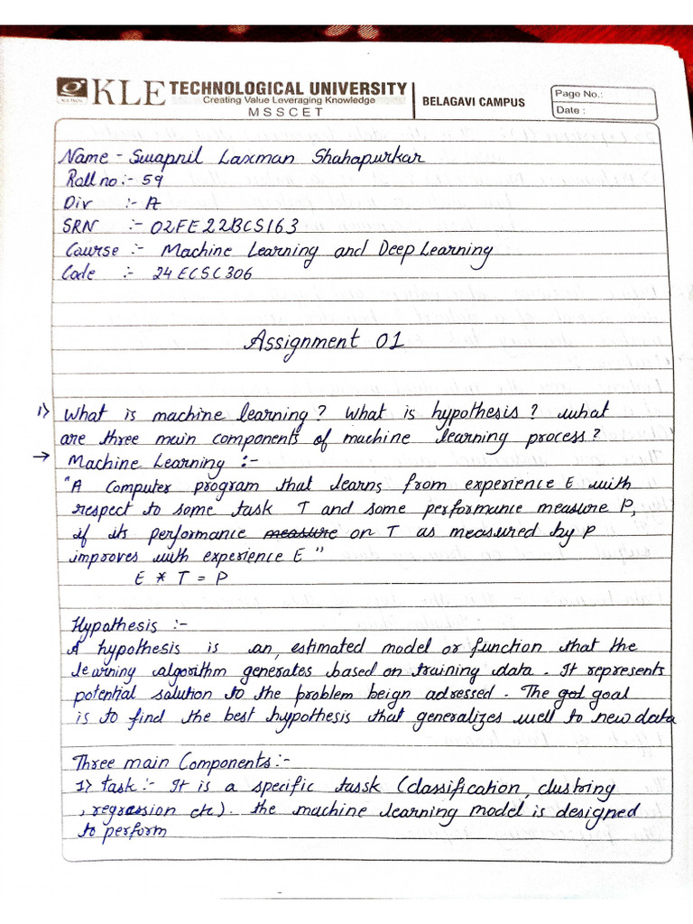 Assign ML learning | PDF