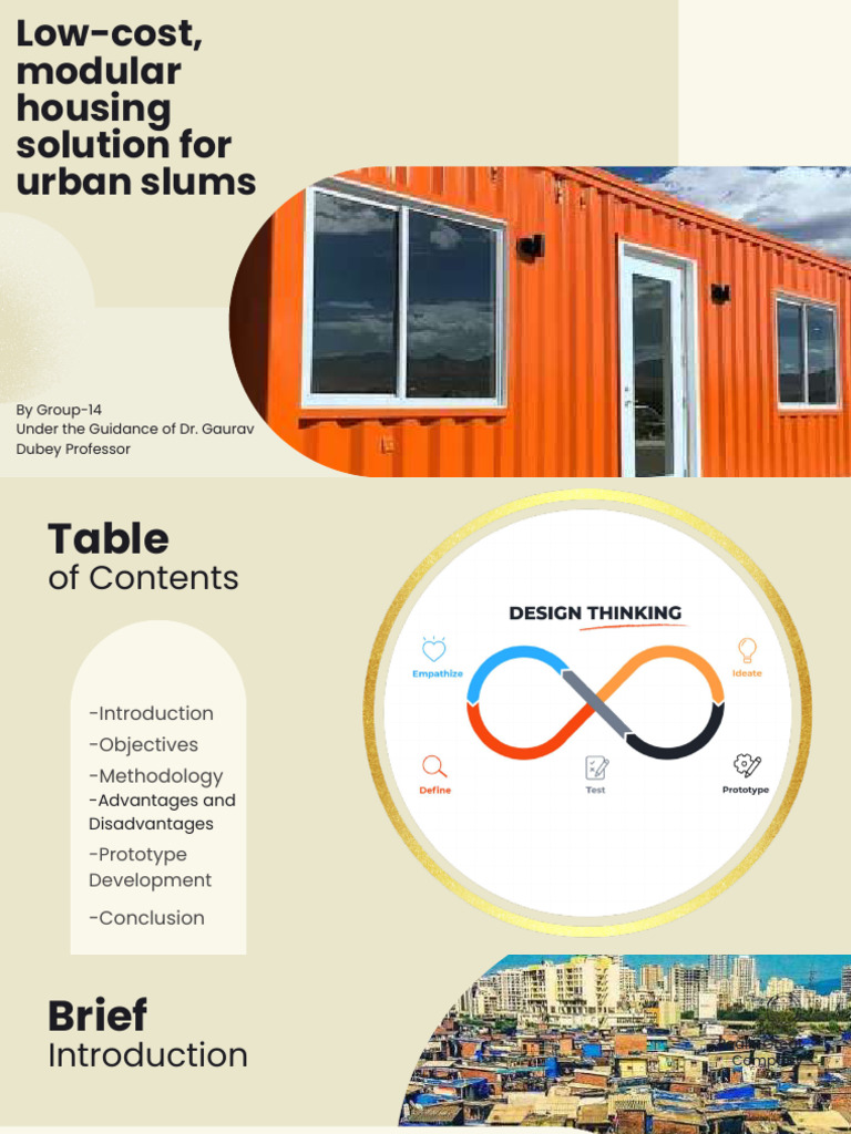 Low-cost, Modular Housing Solution for Urban Slums_compressed | PDF ...
