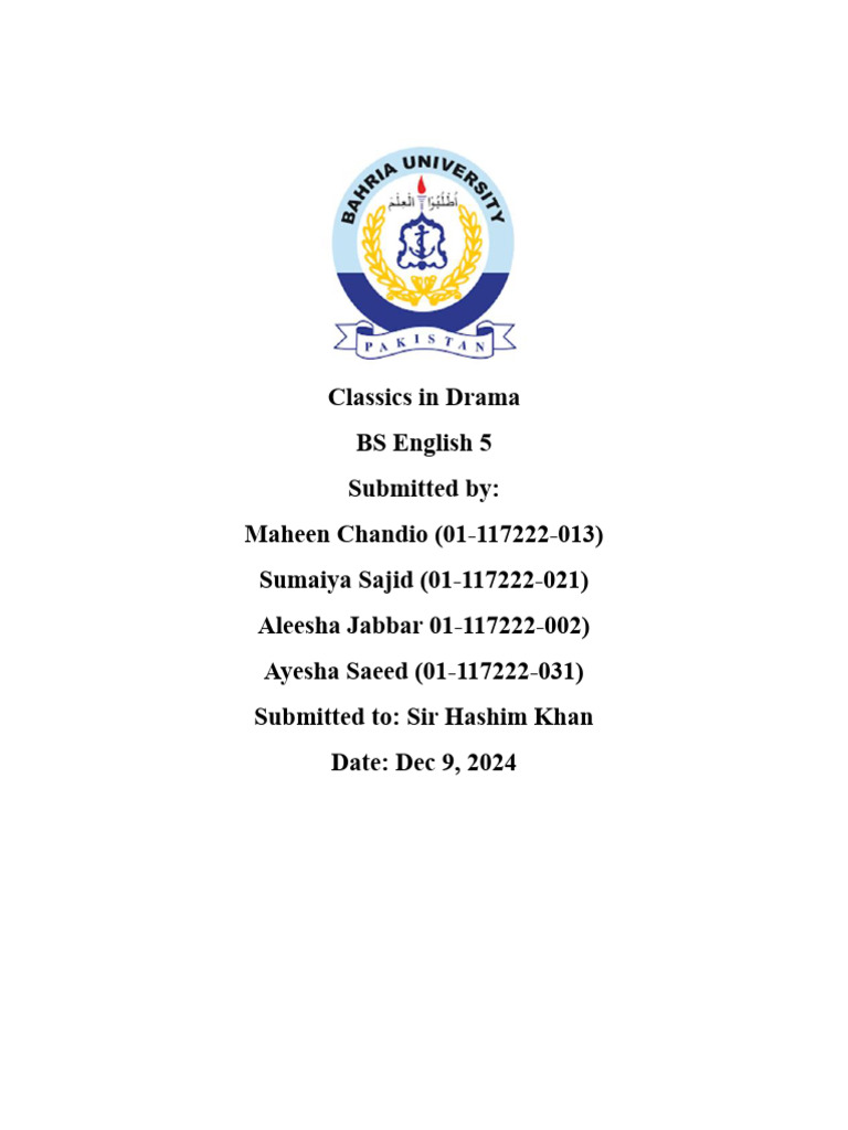 CLASSICS REPORT | PDF | Romeo And Juliet | William Shakespeare