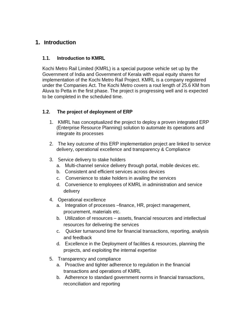 BRD Specifications Sample V1.1 | PDF | Enterprise Resource Planning ...