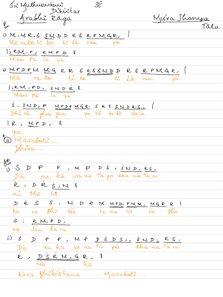 Marakoti - Arabhi | PDF