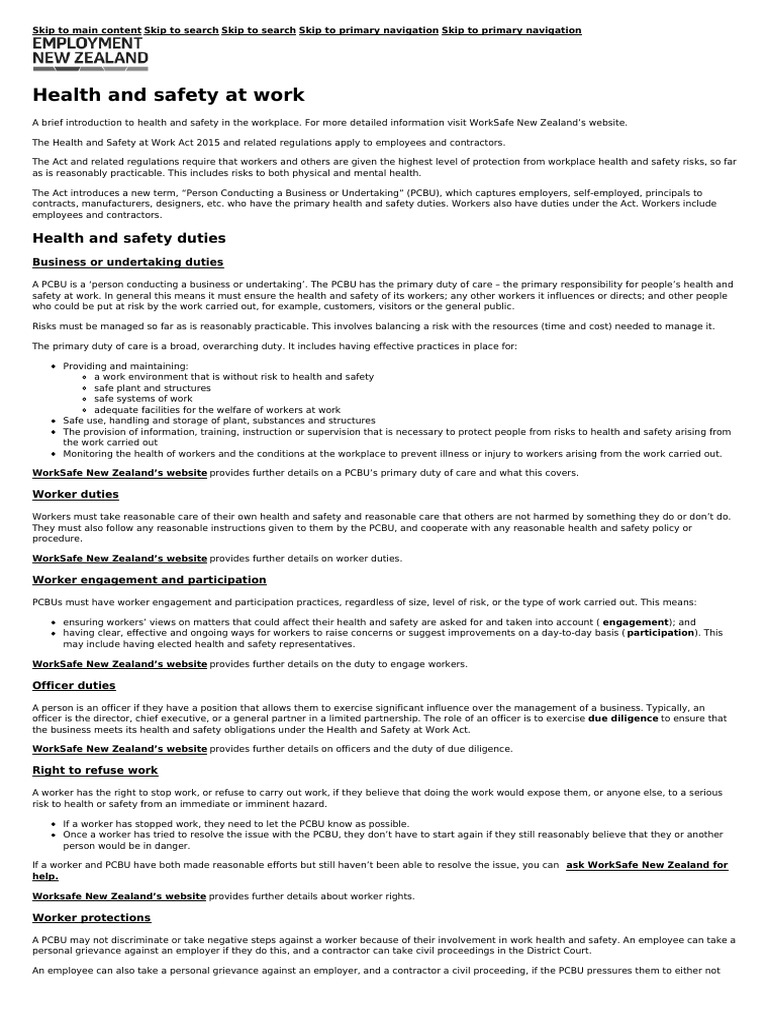 Health and Safety at Work 486 | PDF | Occupational Safety And Health ...