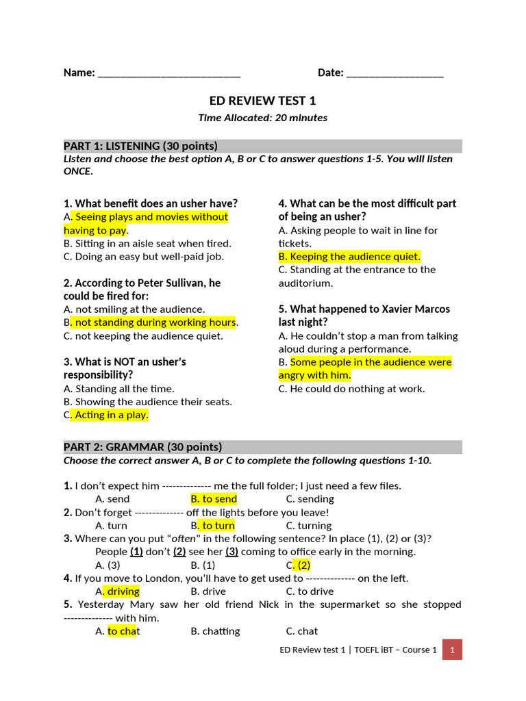 1_ED Review Test 1 | PDF