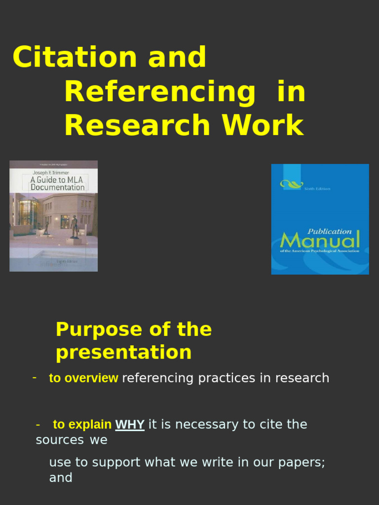 Citation and Referencing | PDF | Citation