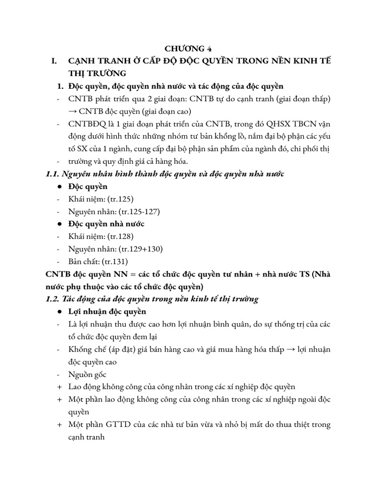 (KTCT) TÀI LIỆU ÔN TẬP - C4 | PDF