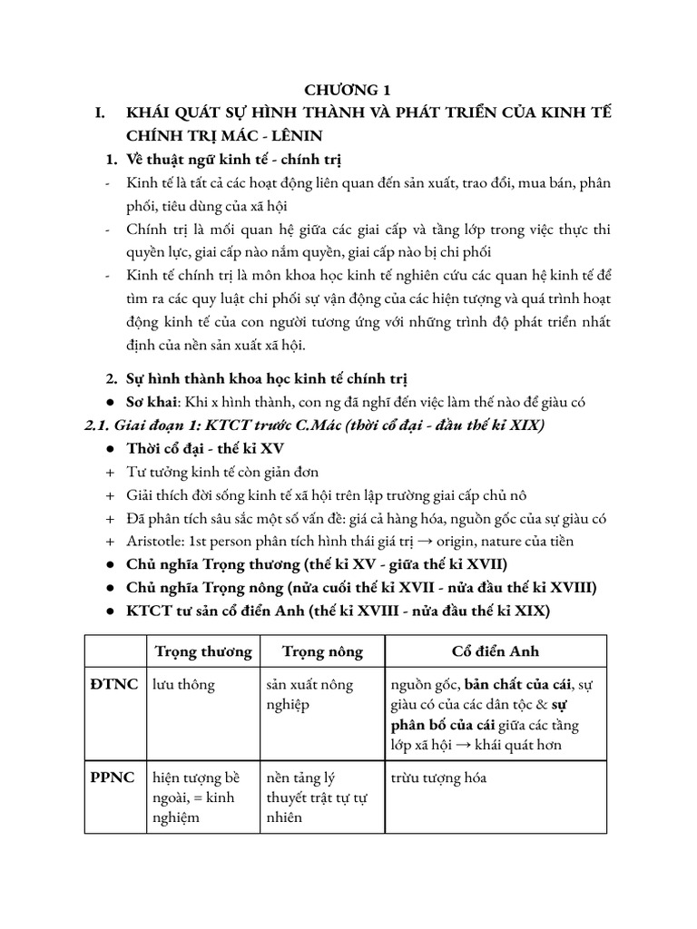 (KTCT) TÀI LIÊU ÔN TẬP - C1 | PDF