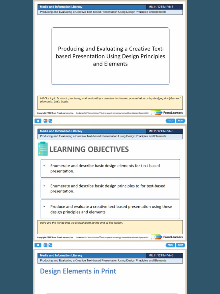 Lesson 38 - Producing and Evaluating A Creative Text-Based Presentation ...