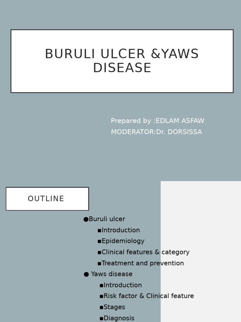 Buruli Ulcer and Yaws Disease Overview | PDF | Medicine | Causes Of Death
