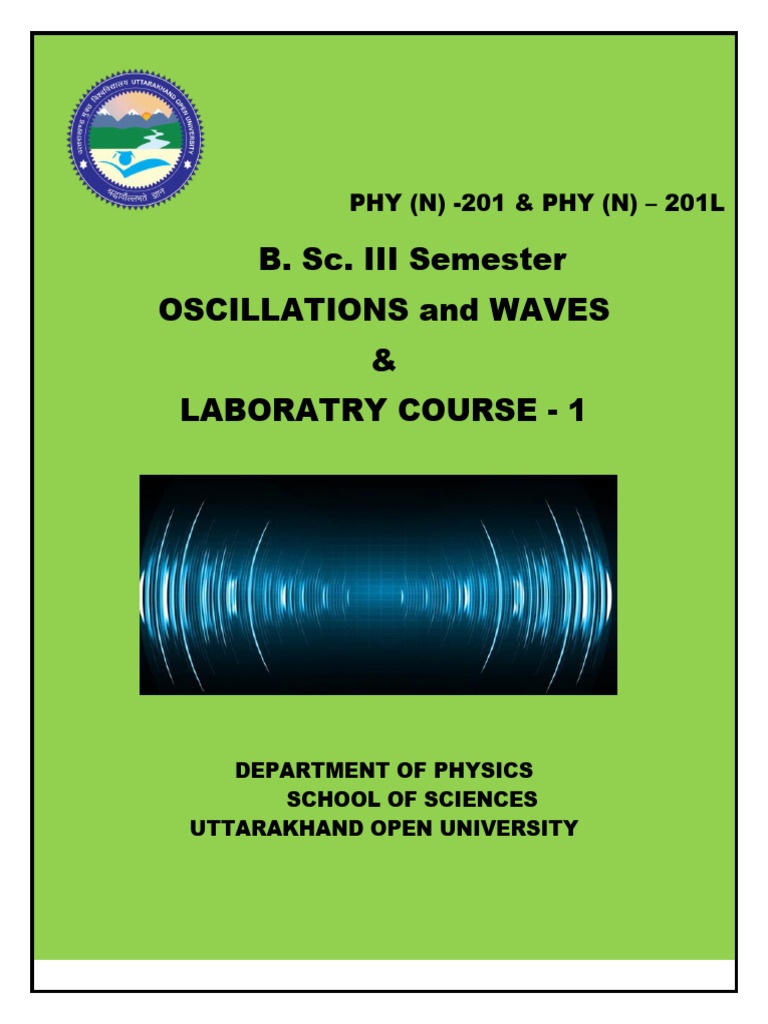 Phy (N) 201 | PDF | Oscillation | Frequency