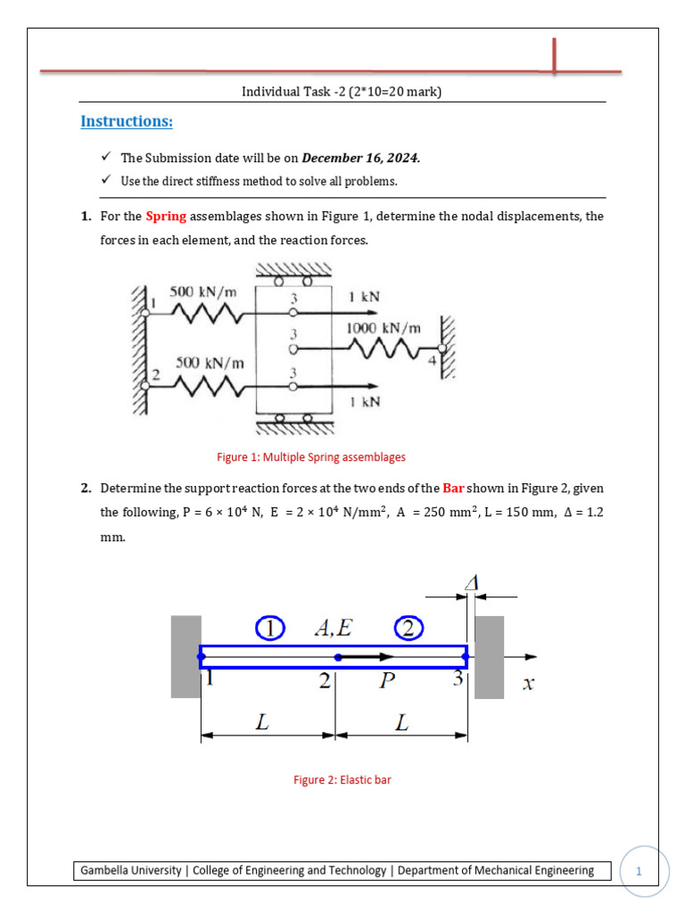 FEM Assignment-3rd | PDF