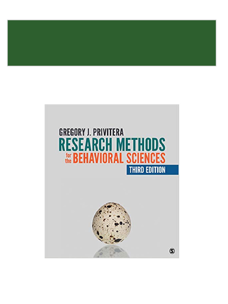 Research Methods for Behavioral Sciences | PDF | Statistics | Research ...