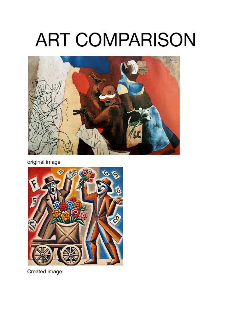 Art Comparison: Original vs. Generated | PDF