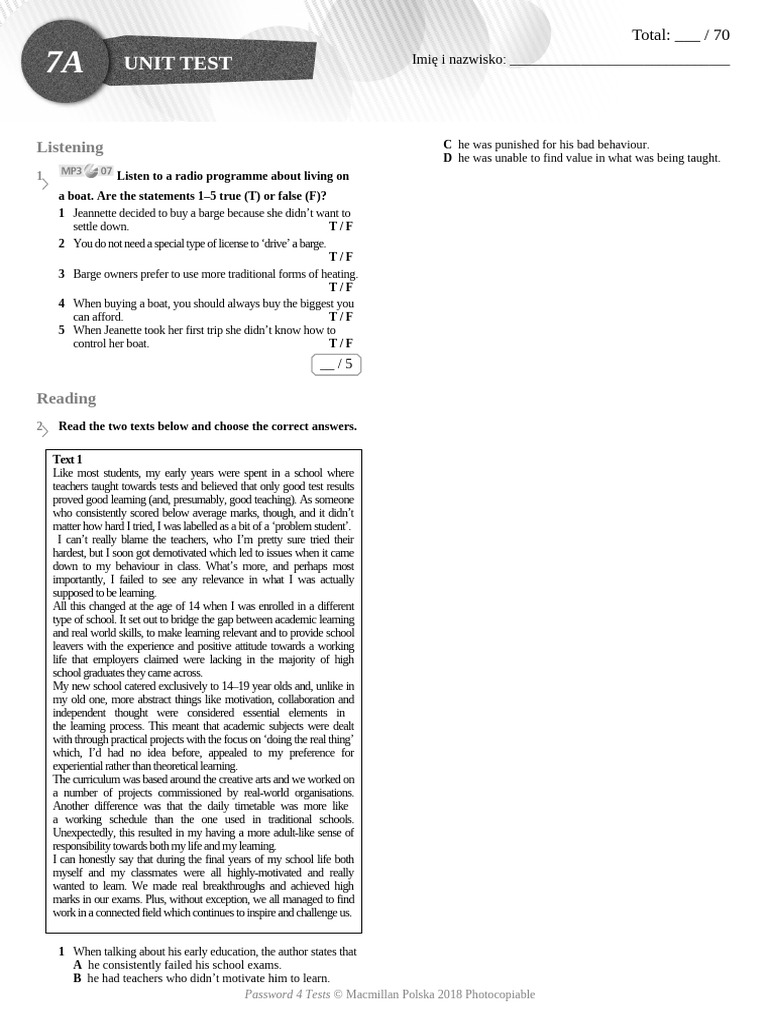 Password Reset C1 - C2 - UT - 7A | PDF | Learning | Alternative Education