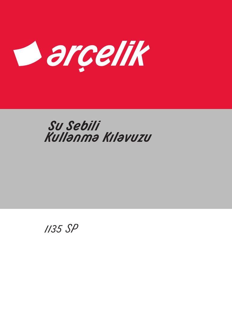 1135 SP Su Pinarlari Su Pinarlari Kullanim Kilavuzu TR - TR - 201506031251795 - User 20manual 20 ...