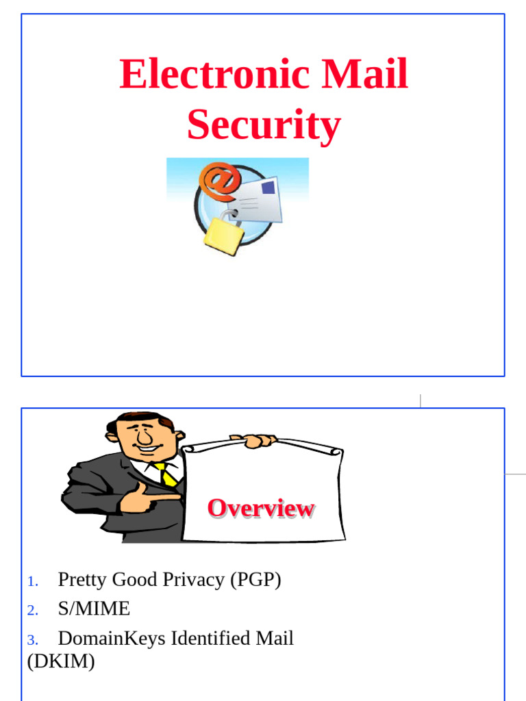 Module 4 Electronic Mail Security | PDF
