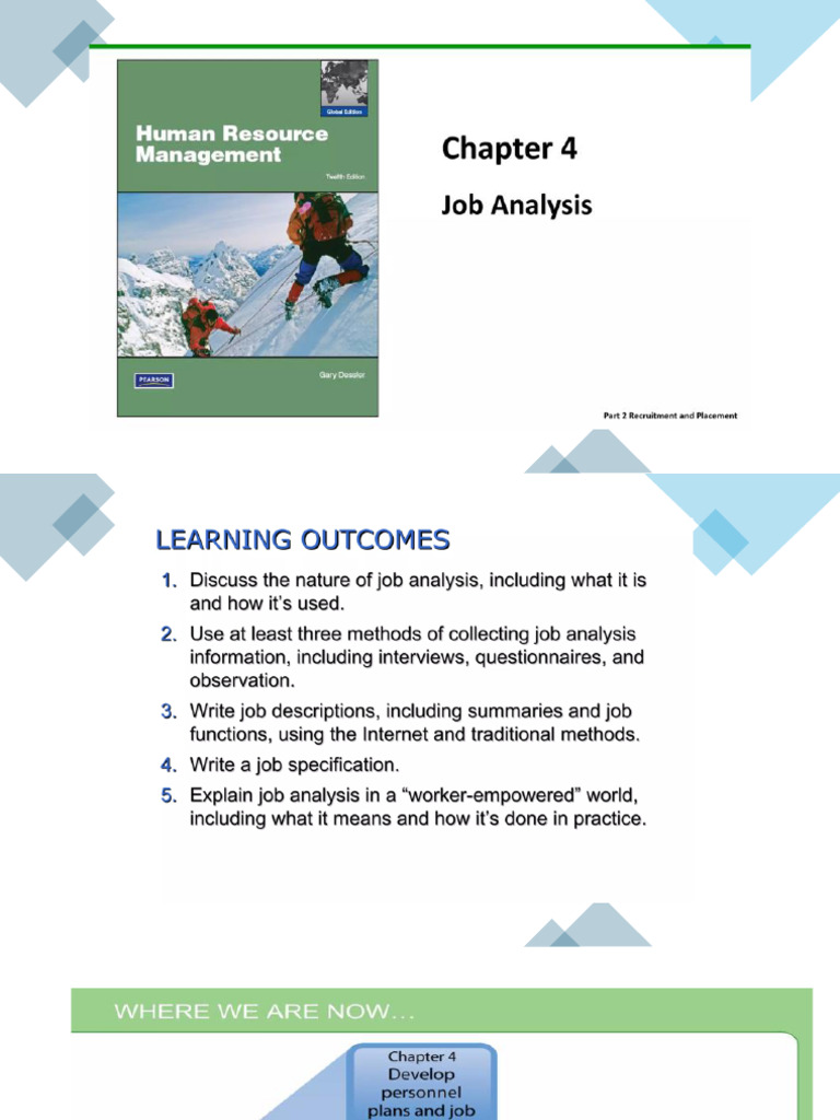 Ch 4 job analysis | PDF
