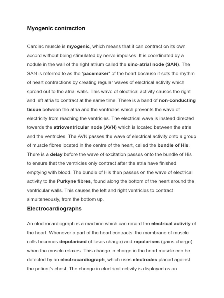Cardiac Muscles and Ecg | PDF | Electrocardiography | Heart