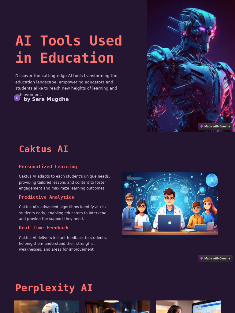 AI Tools Revolutionizing Education | PDF | Artificial Intelligence ...