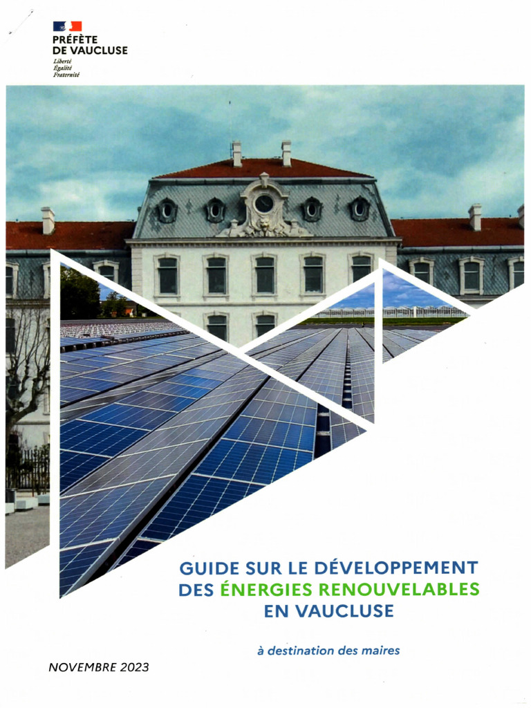 Guide Sur Le Développement Des EnR - 84 | PDF