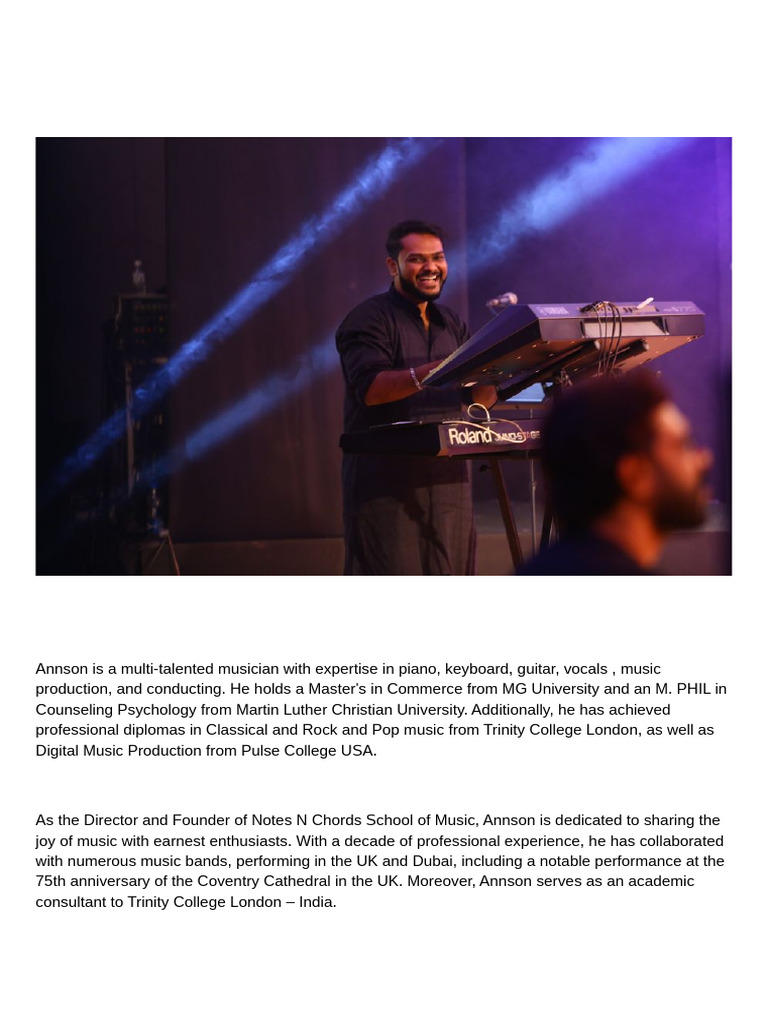 Annson Biography Pdf