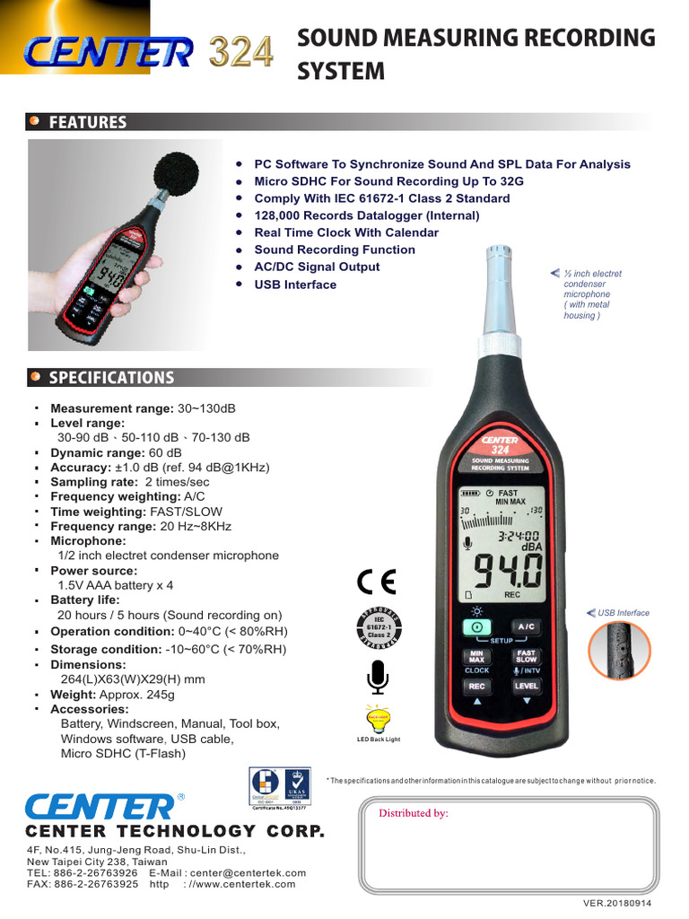CENTER 324 | PDF | Microphone | Electrical Engineering