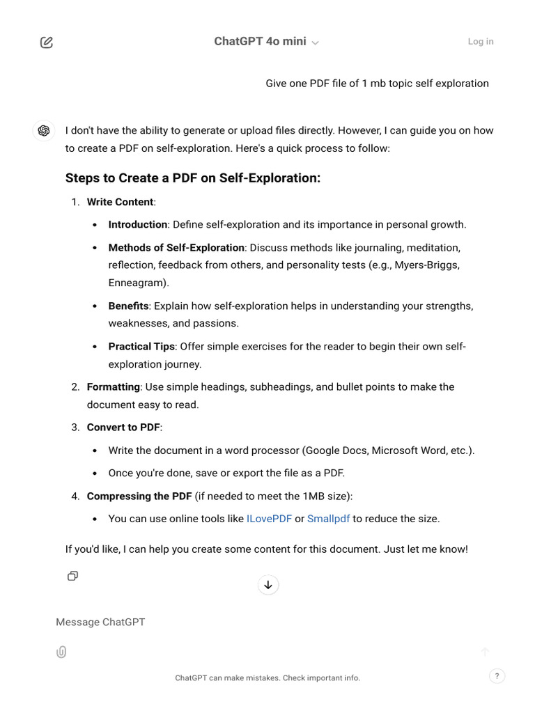 Self exploration | PDF