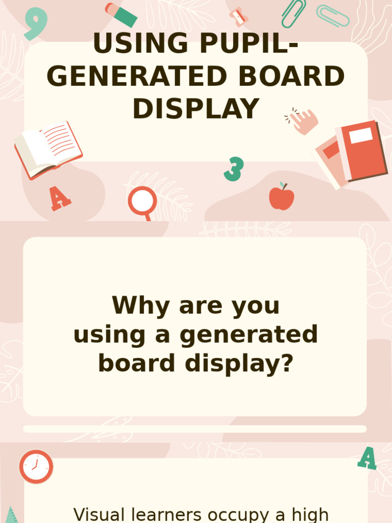 Pupil-Generated Bulletin Board Ideas | PDF | Cognition | Human ...