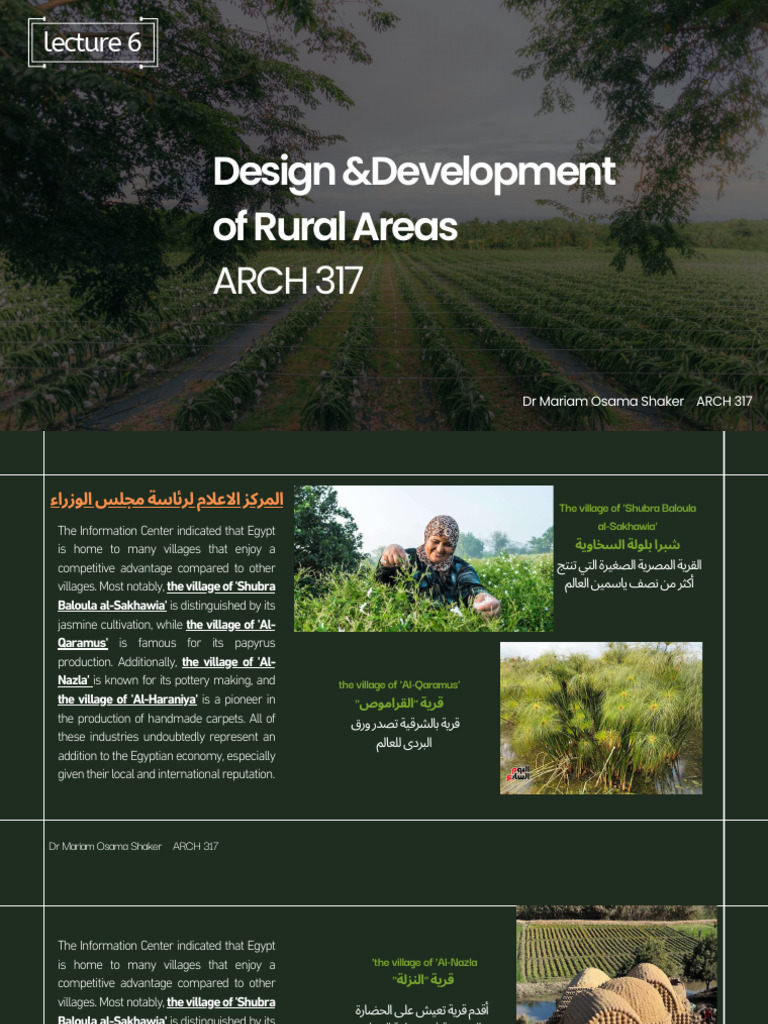 06 Design Development of Rural Areas | PDF | Smallholding | Farmer