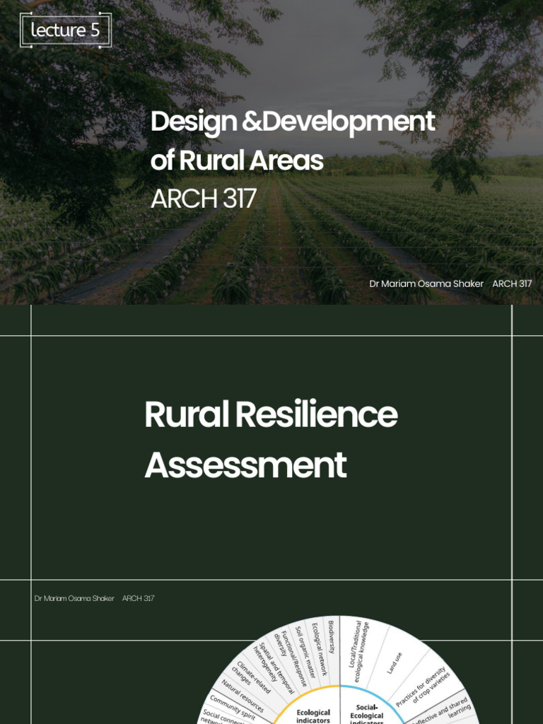 Rural Resilience and Development Indicators | PDF | Infrastructure ...