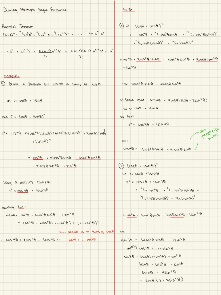 3 Complex Numbers and Trigonometry | PDF | Complex Analysis | Combinatorics