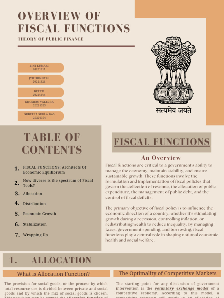 Fiscal Function and India. | PDF | Fiscal Policy | Tax Cut