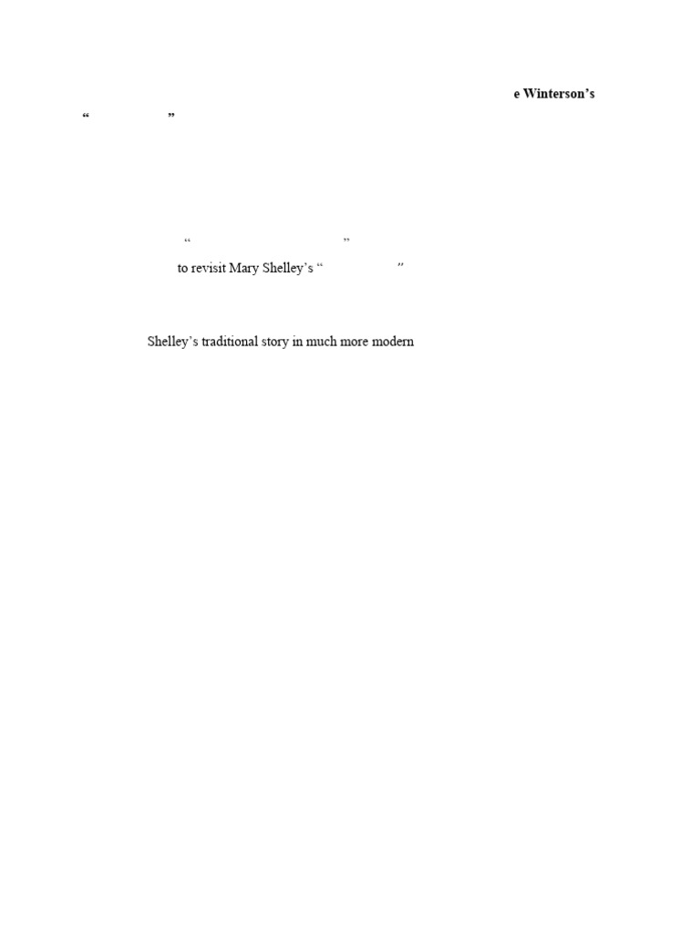 Intertextuality in Frankissstein | PDF | Frankenstein