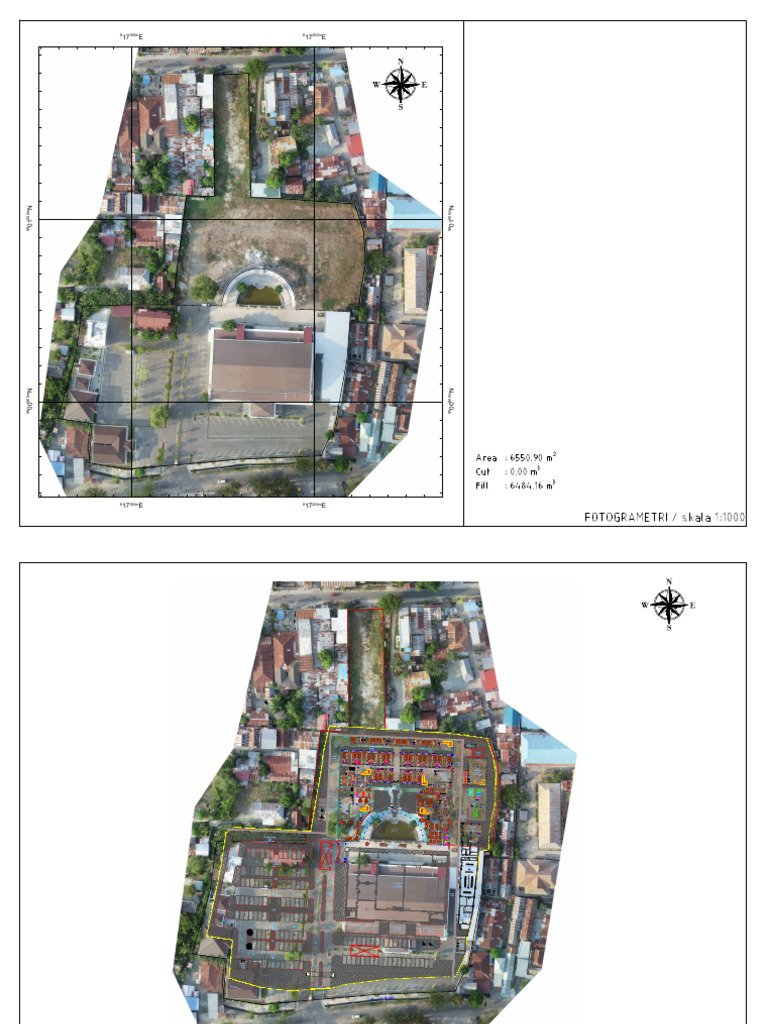 Site Vs Eksisting - Layout Drone | PDF