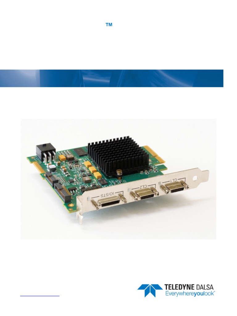 Tdalsa Xtium Cl Mx4 Manual v1.30 | PDF | Installation (Computer Programs) | Computing