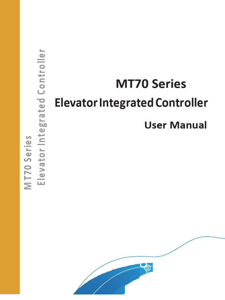 MT70 | PDF | Elevator | Input/Output