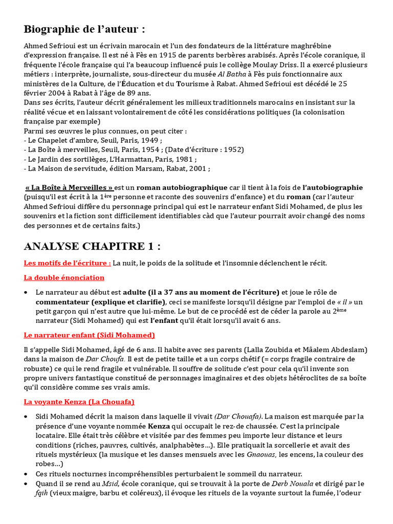 Analyse Chapitre 1 | PDF