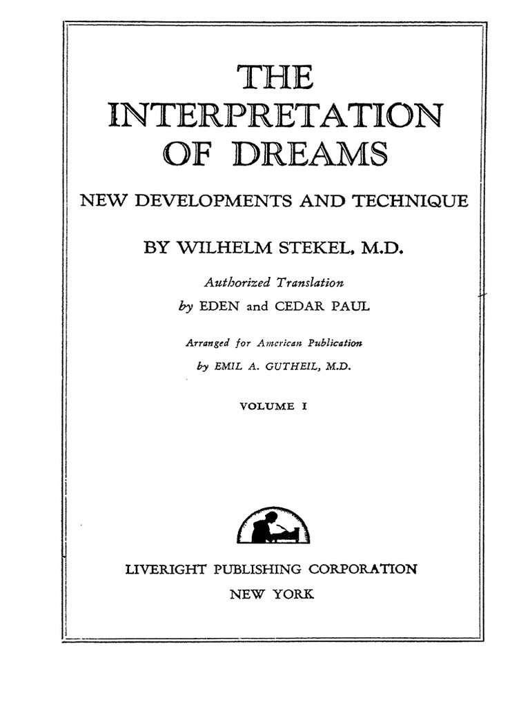2015.187606.the Interpretation of Dreams Vol I | PDF