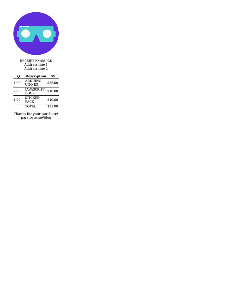 Receipt Example | PDF